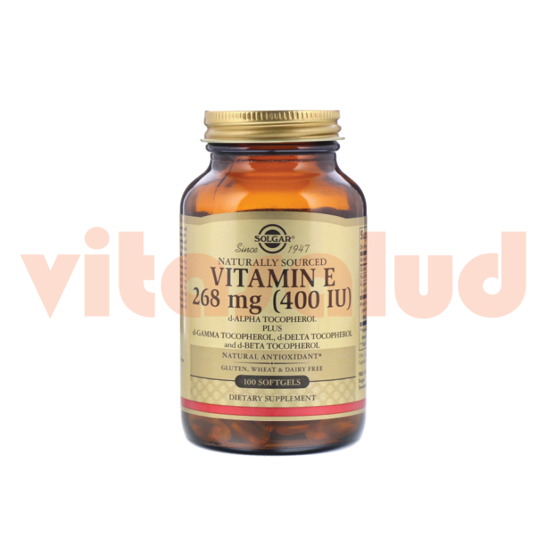 SOLGAR VITAMINA E 400IU (268MG) TOCOFEROLES MIXTOS 100 CAPS – Vitasalud