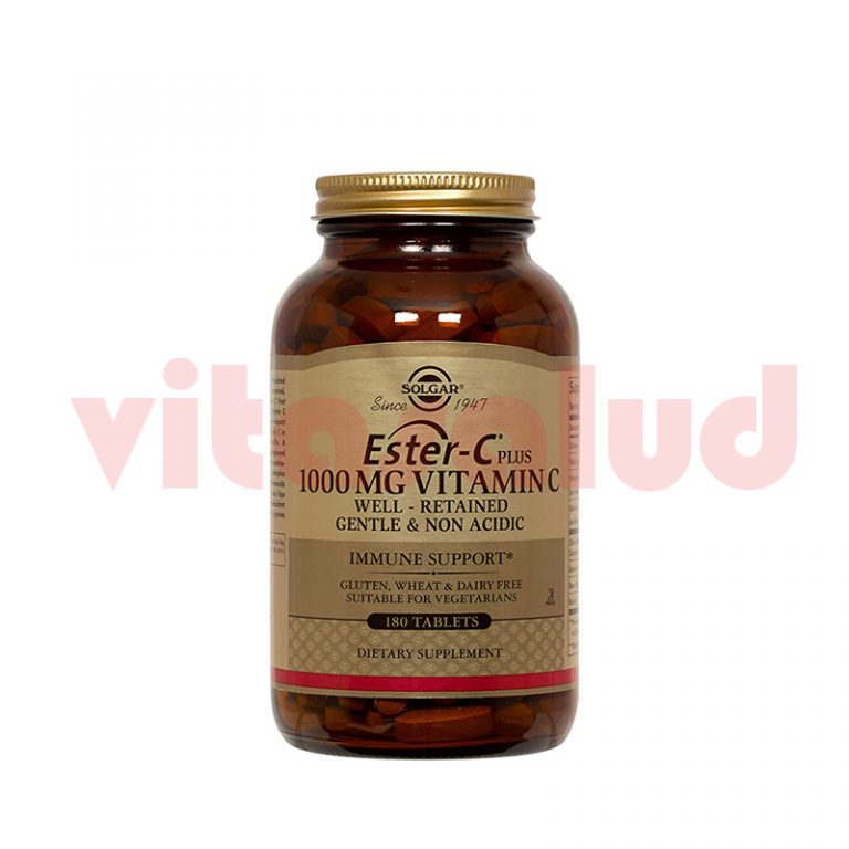 SOLGAR VITAMINA C 1000MG ESTER C-PLUS 180 TABLETAS – Vitasalud