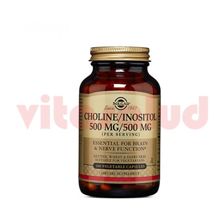 SOLGAR COLINA 500MG E INOSITOL 500MG 100 CAPS – Vitasalud