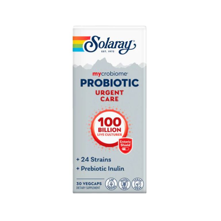 SOLARAY PROBIOTIC 100 BILL URGENT CARE 30 CAPSULAS – Vitasalud
