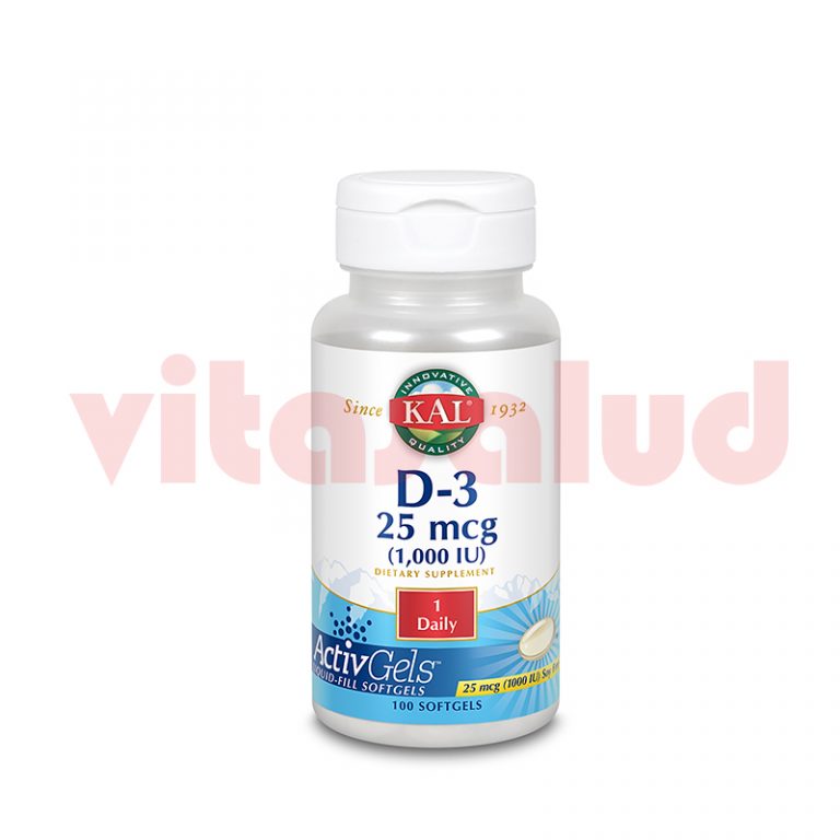 KAL VITAMINA D 3 1000IU 100 CAPS – Vitasalud