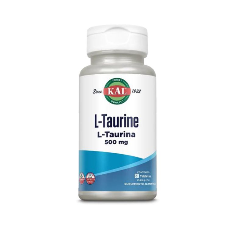 KAL L-TAURINA 500MG 60 TABLETAS – Vitasalud