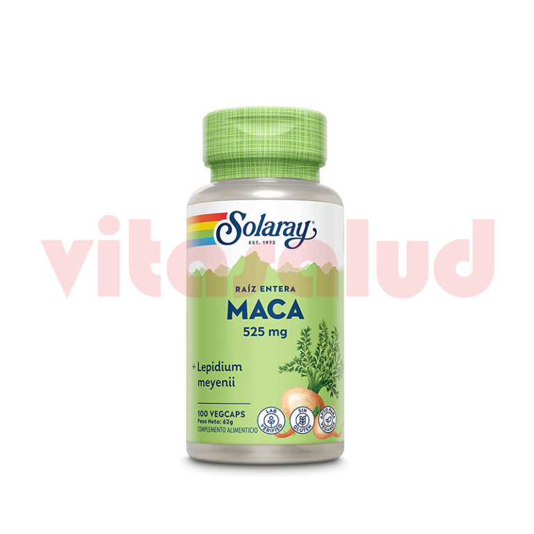 SOLARAY MACA 525MG 100 CAPS – Vitasalud