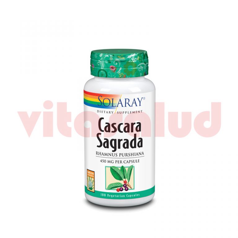 SOLARAY CASCARA SAGRADA 450MG 100 CAPS – Vitasalud