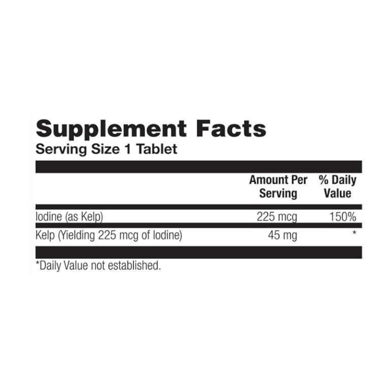 KAL KELP 225MCG 250 TABLETAS – Vitasalud