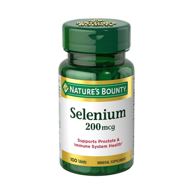SELENIO 200MCG NATURES BOUNTY 100 TABLETAS – Vitasalud