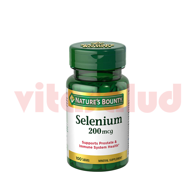 SELENIO 200MCG NATURES BOUNTY 100 TABLETAS – Vitasalud