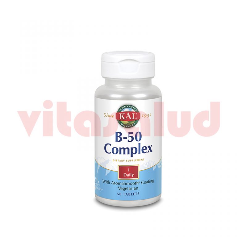 VITAMINA B COMPLEX KAL 50 TABLETAS – Vitasalud
