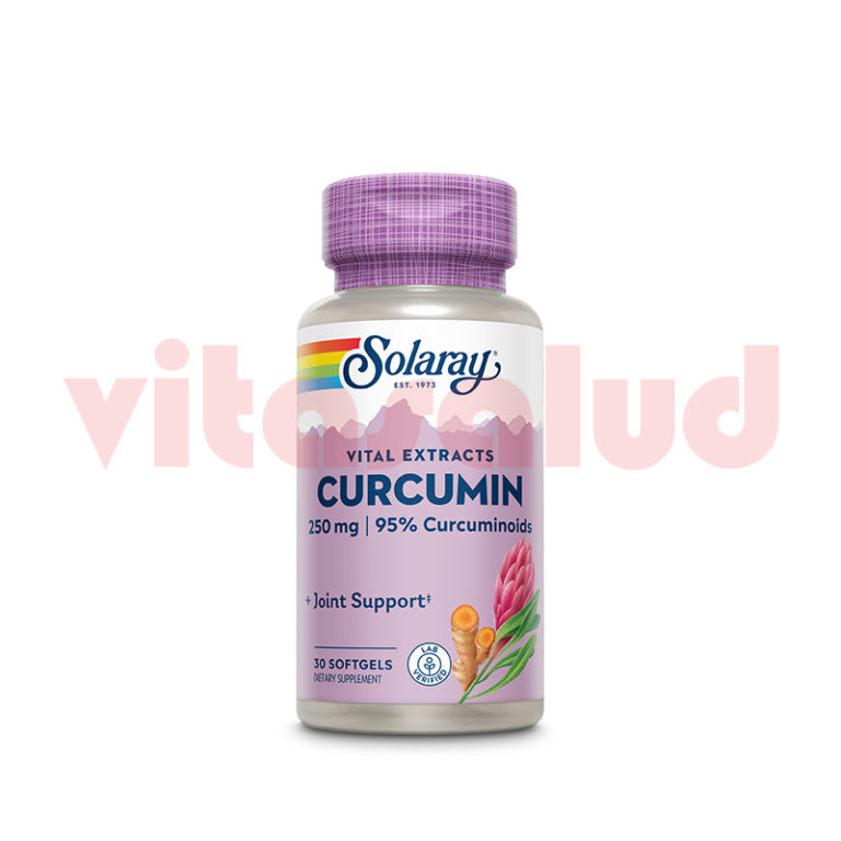 CURCUMIN 250 MG SOLARAY 30 CAPSULAS – Vitasalud