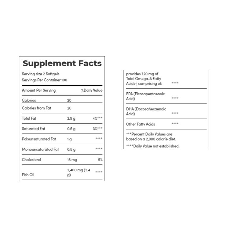 NATURE’S BOUNTY OMEGA 3 (1200MG) 200 CAPS – Vitasalud