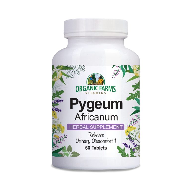 ORGANIC FARMS PYGEUM AFRICANUM 60 TABLETAS – Vitasalud