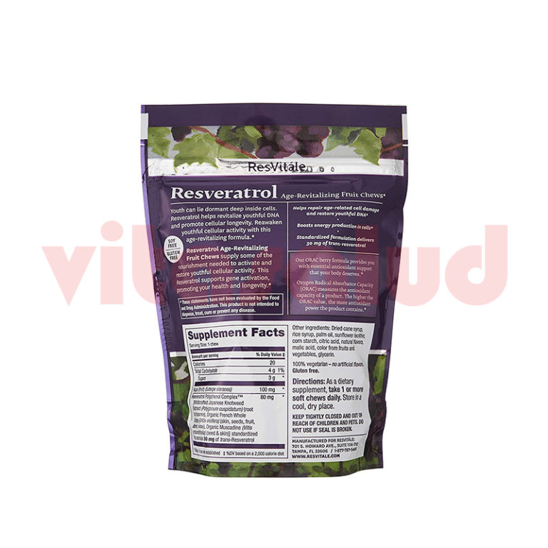 RESVITÁLE RESVERATROL 30 SOFT CHEWS BERRY – Vitasalud