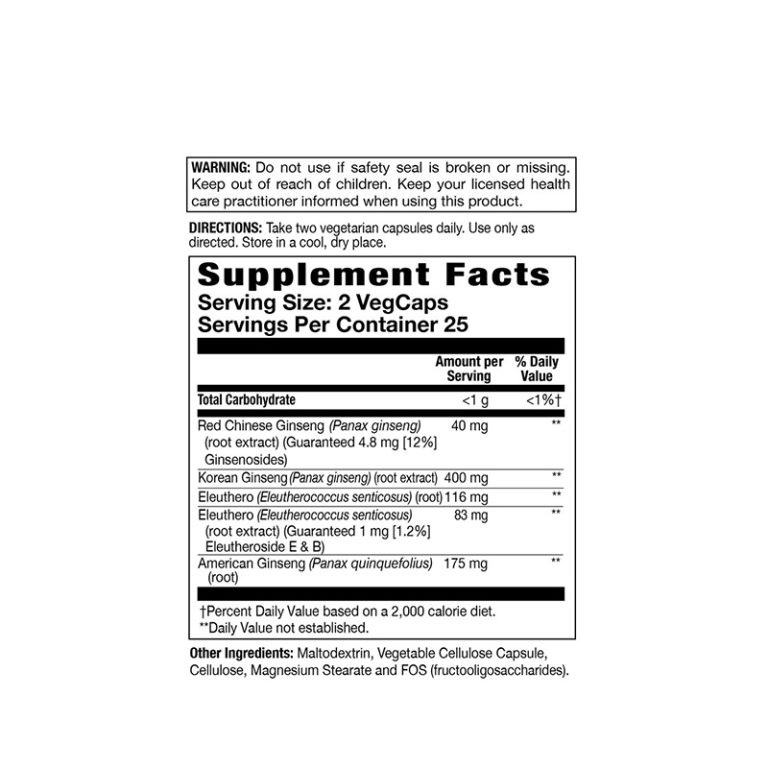 ALPHA ENEGY GINSENG POWERMAX 4X 100MG/50 VEGCAP – Vitasalud