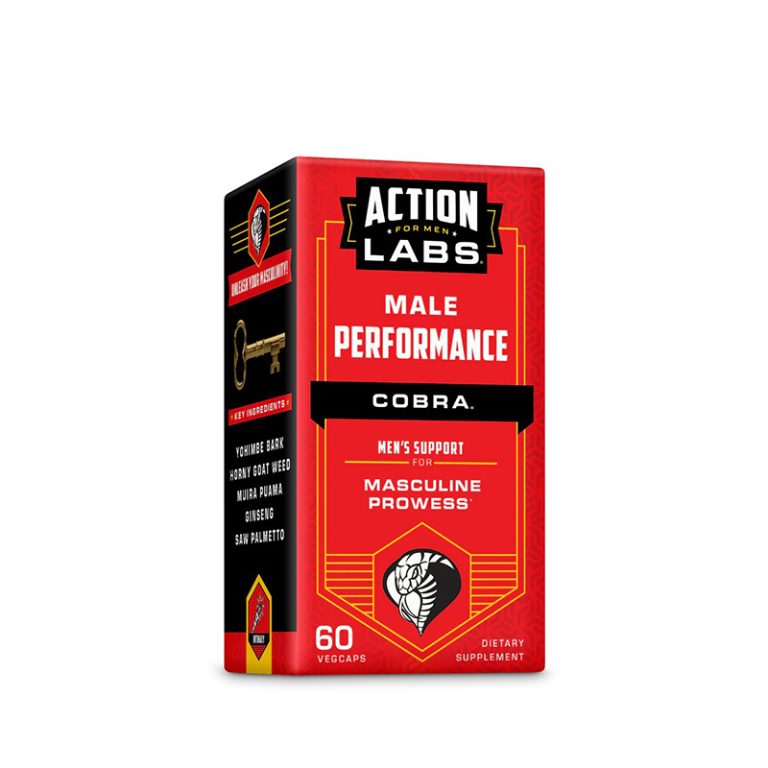 ACTION LABS MALE PERFORMANCE COBRA 60 VEG CAPS – Vitasalud