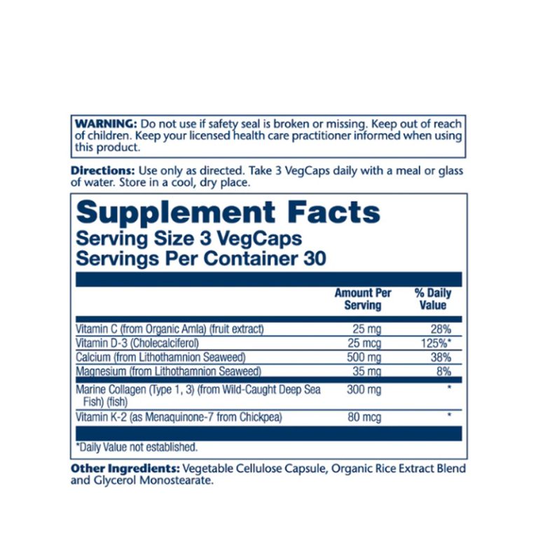 SOLARAY COLLAGEN BONE COMPLETE 90CAPS – Vitasalud