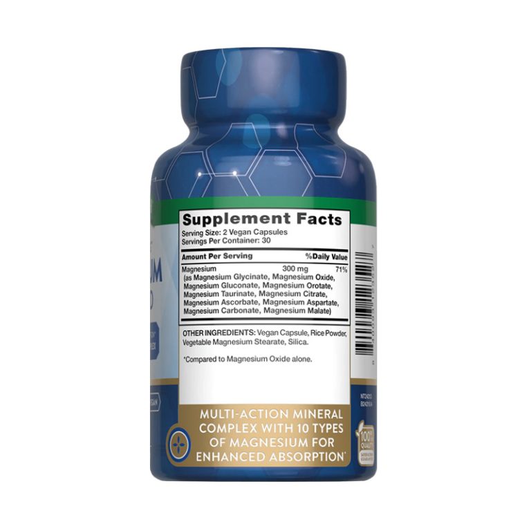 NATURES TRUTH MAGNESIUM COMPLETE ADV 300MG60C – Vitasalud