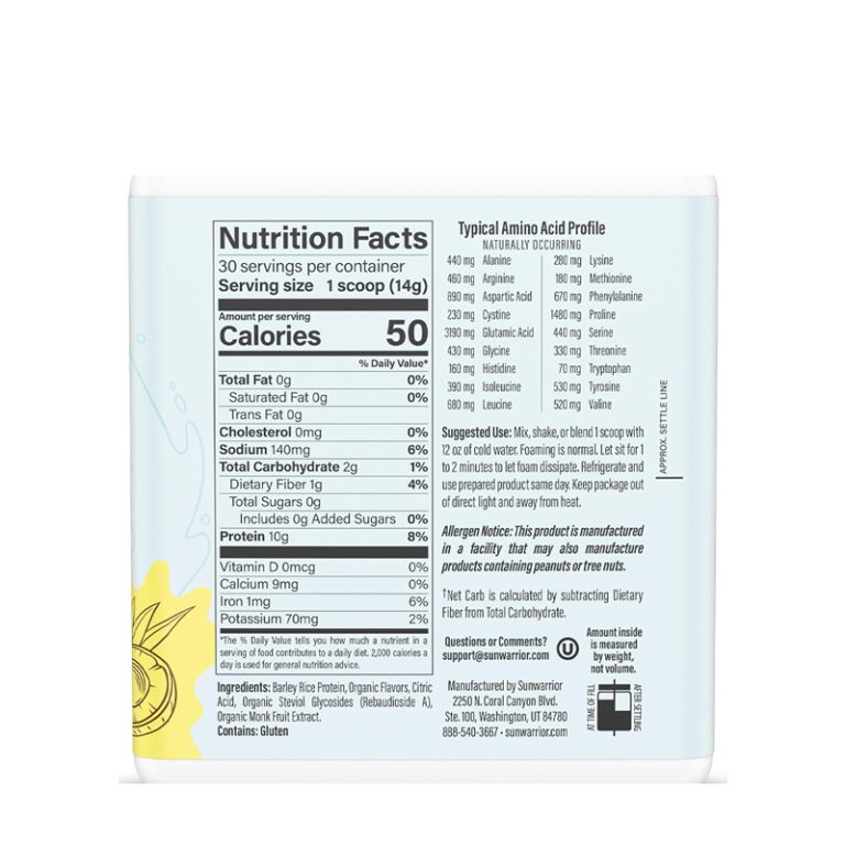 SUNWARRIOR CLEAR PROTEIN REFRESH PINEAPPLE COCONUT – Vitasalud