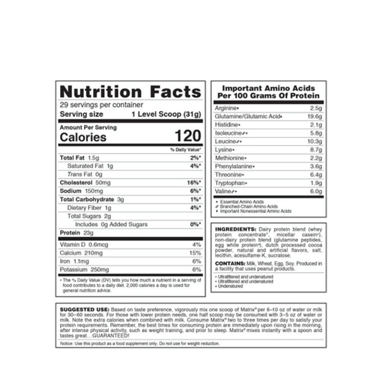 SYNTRAX MATRIX MILK CHOCOLATE 2LBS – Vitasalud